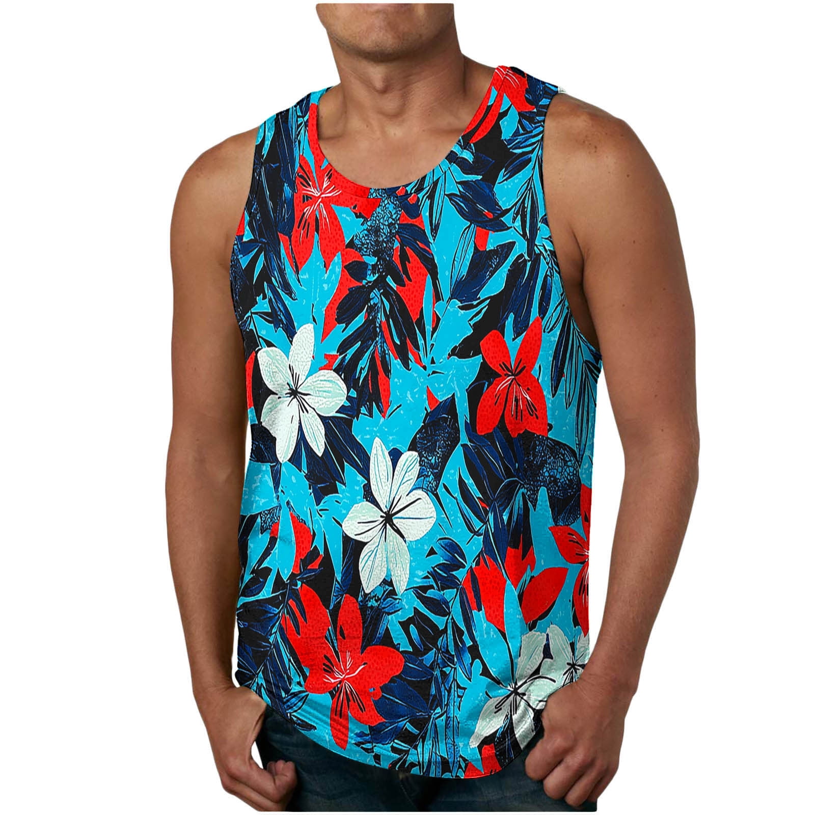 Lumivie Workout Muscle Shirts For Men Gym Mens Tops Casual made in ...