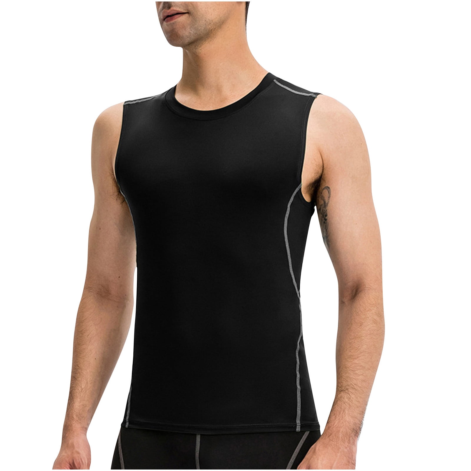 Lumivie Workout Muscle Shirts For Men Gym Off The Shoulder Tops For Men ...