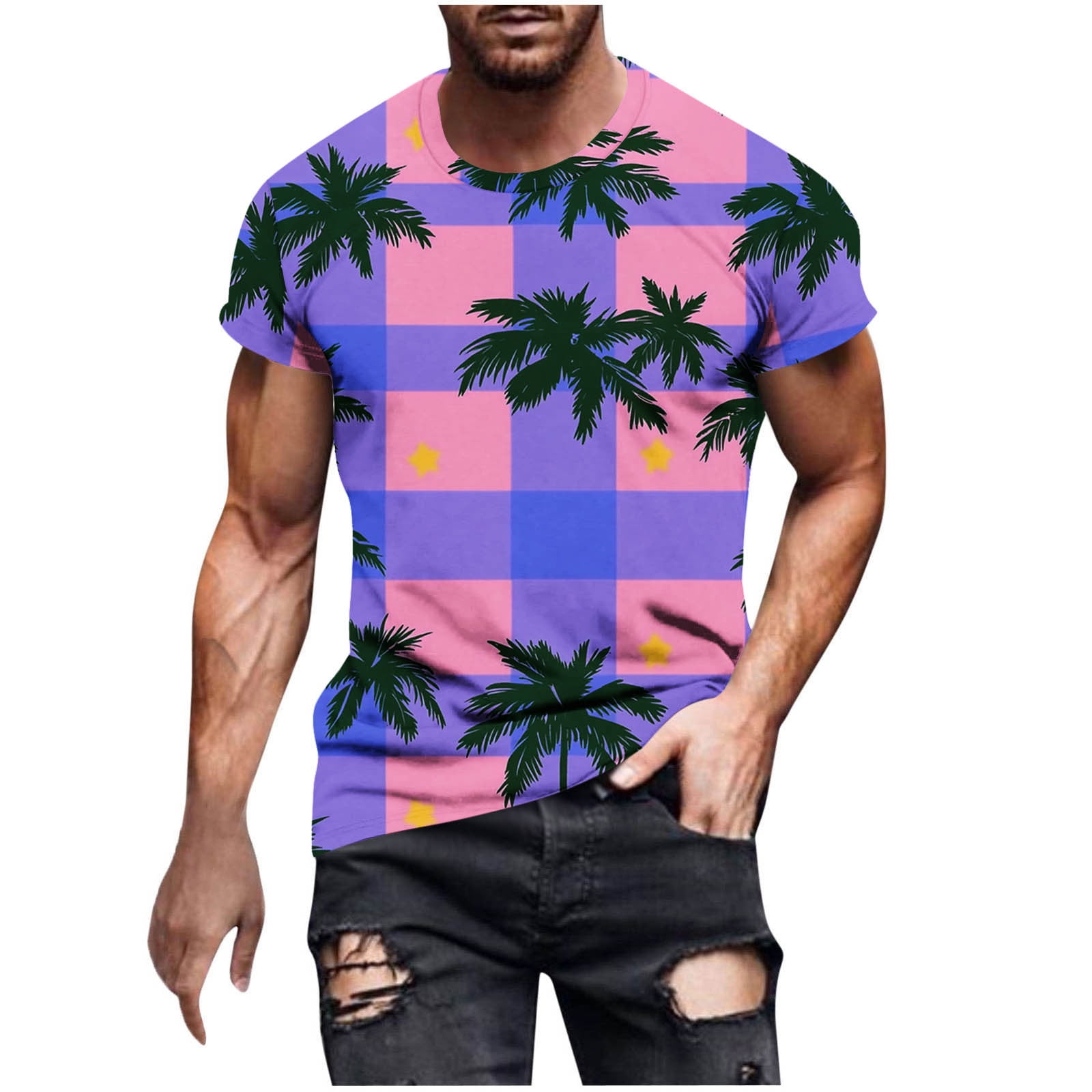 Lumivie Workout Muscle Shirts For Men Gym Summer Tops For Men 2025 Plus ...