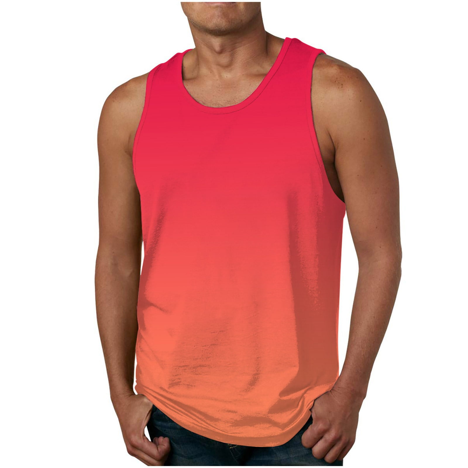 Lumivie Workout Muscle Shirts For Men Gym Workout Tops For Men Loose ...