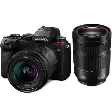 LUMIX DC-S5 Digital Camera with LUMIX S 20-60mm f/3.5-5.6 Lens and ...