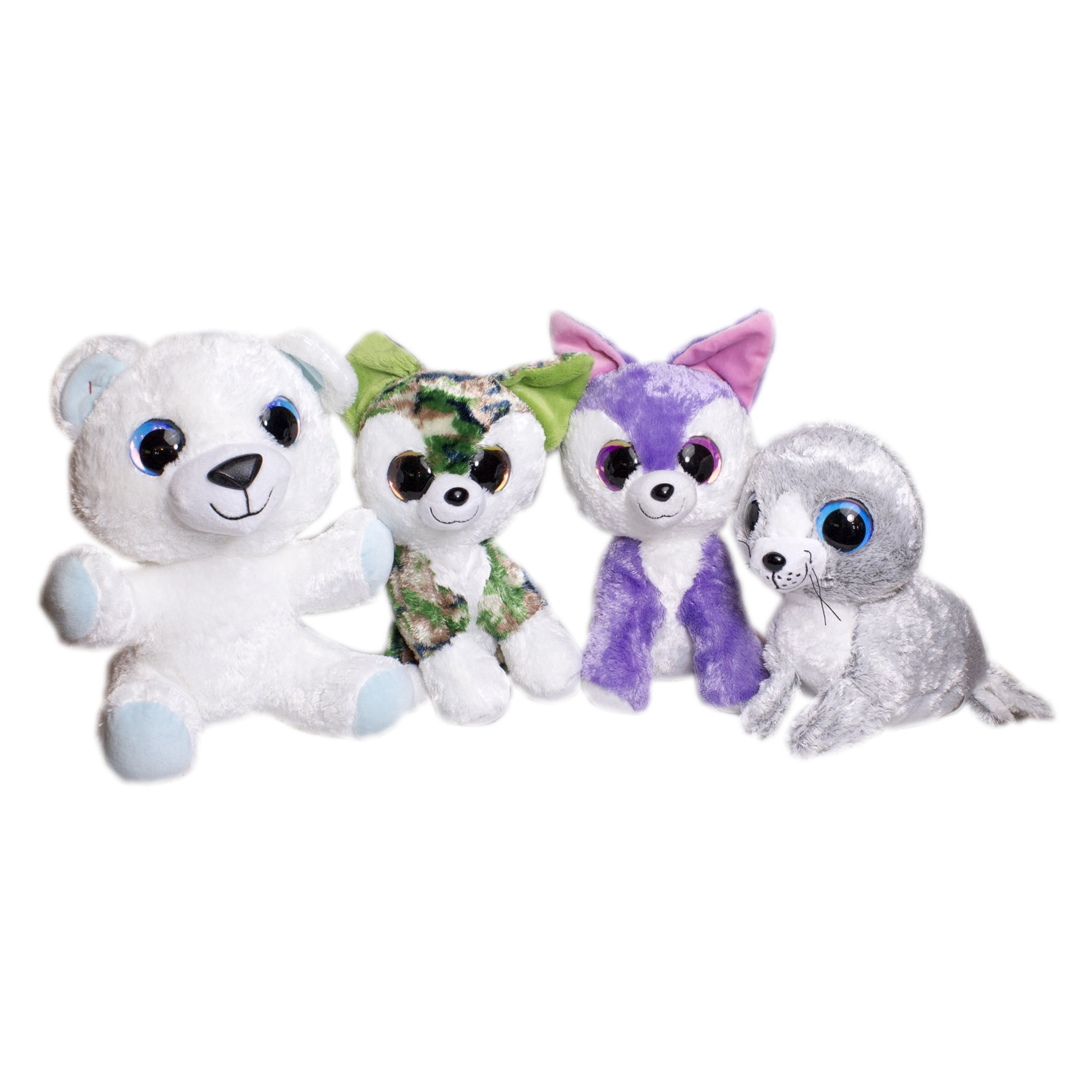 Lumo 9" Stuffed Animal Plush Doll 4 Piece Artic Bundle- Includes The ...