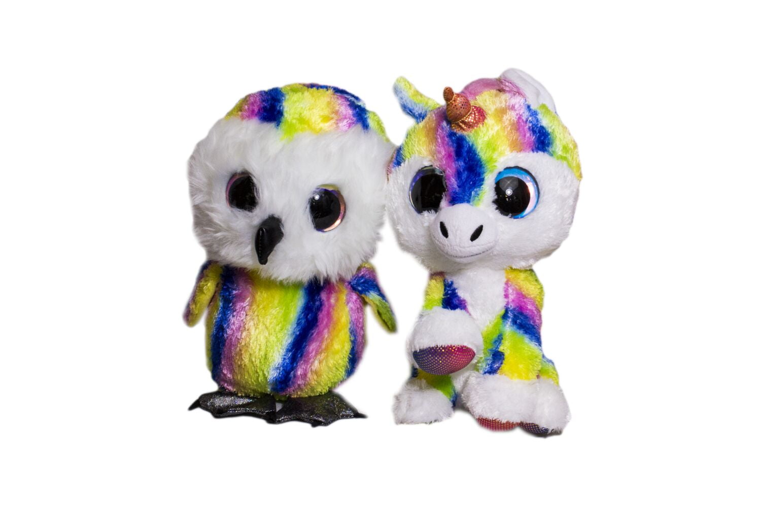Lumo Stars 9" Stuffed Animal Plush Doll 2 Piece Rainbow Bundle Multi ...