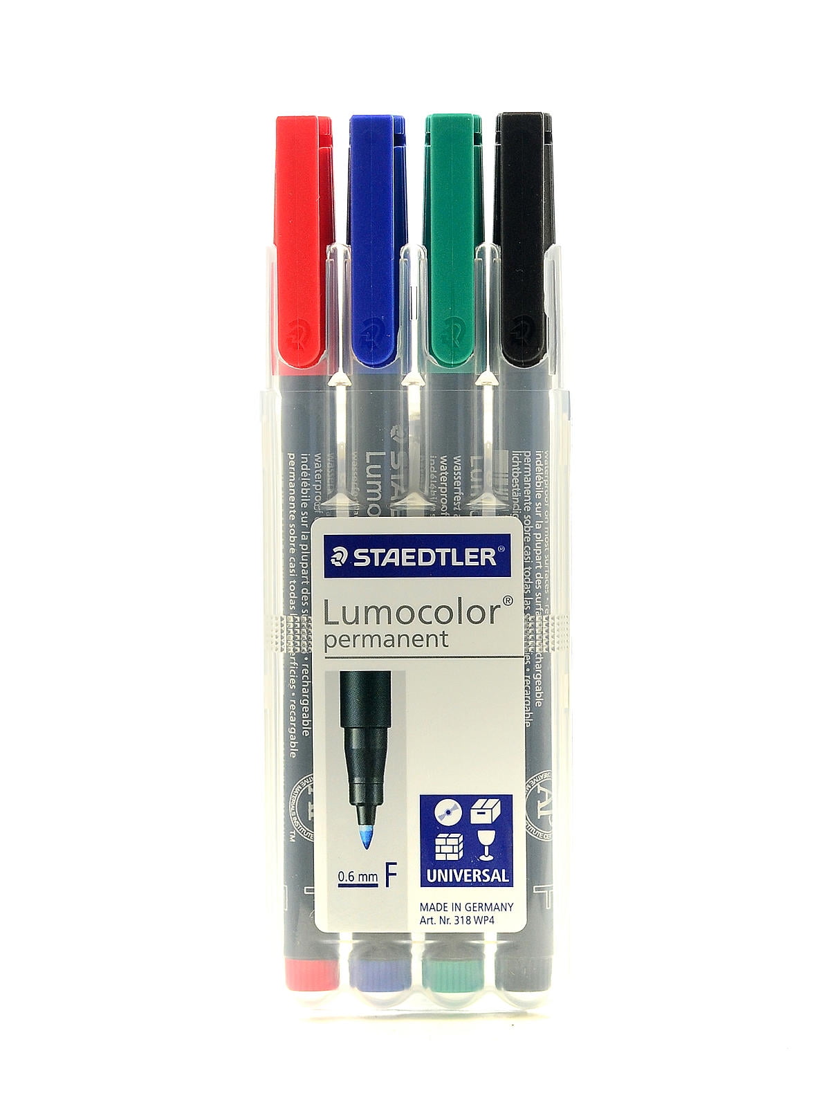Lumocolor AV Marker Sets fine, set of 4 (pack of 3) - Walmart.com