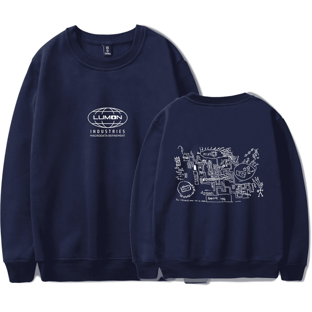 Lumon Severance Merch Sweatshirt Lumon Floor Map Crewneck Long Sleeve ...