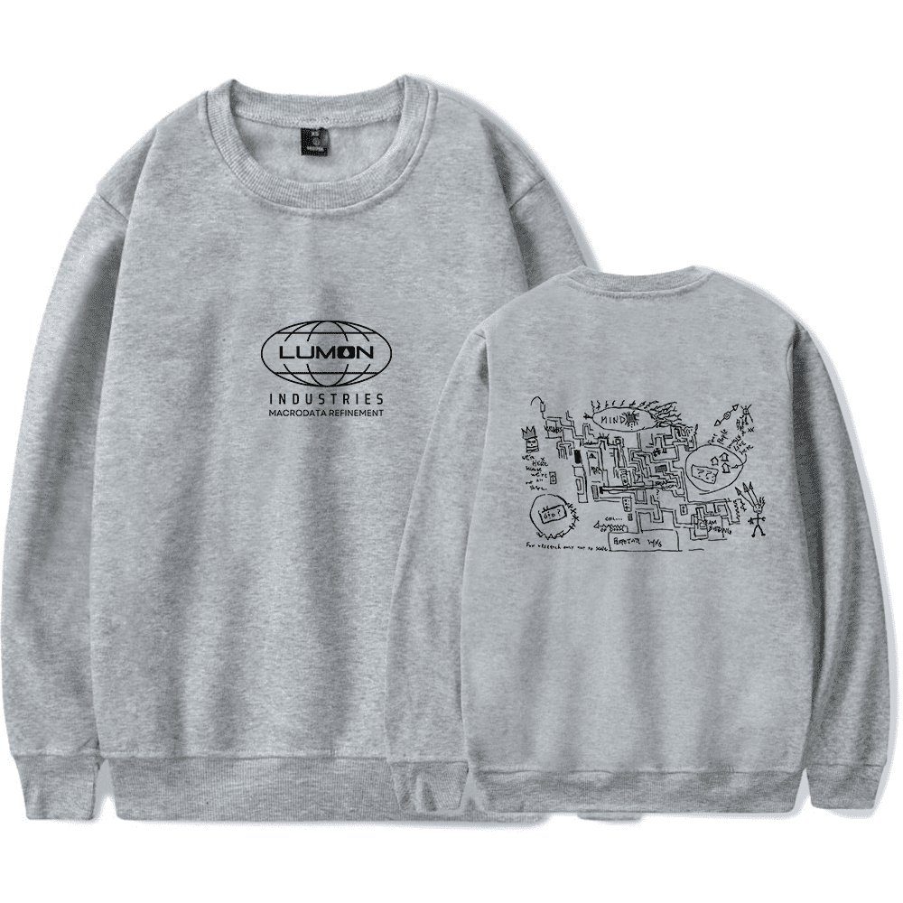 Lumon Severance Merch Sweatshirt Lumon Floor Map Crewneck Long Sleeve ...
