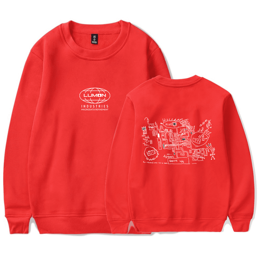 Lumon Severance Merch Sweatshirt Lumon Floor Map Crewneck Long Sleeve ...