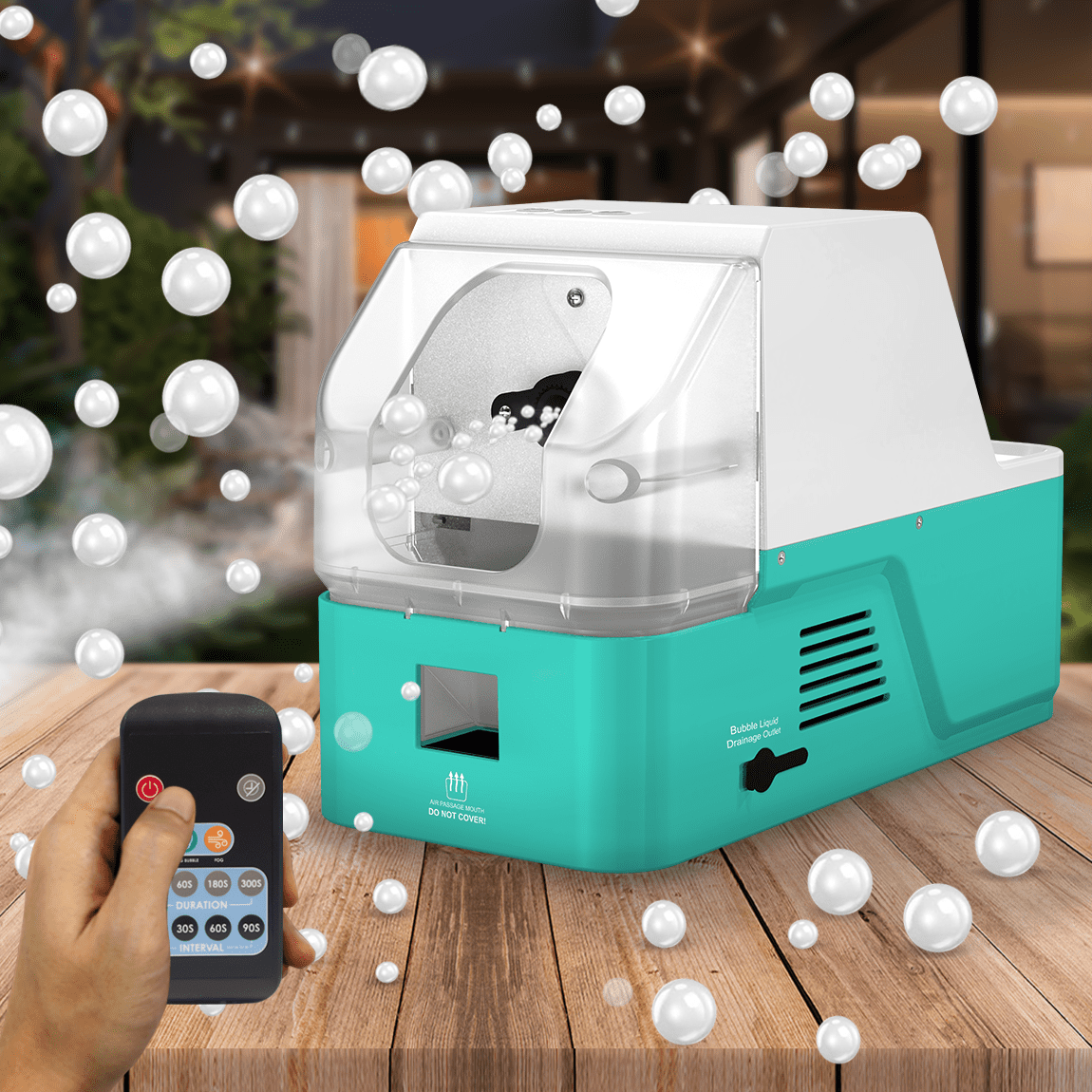 Lumoonosity Fog Bubble Machine - 3 in 1 Bubble - Walmart.com