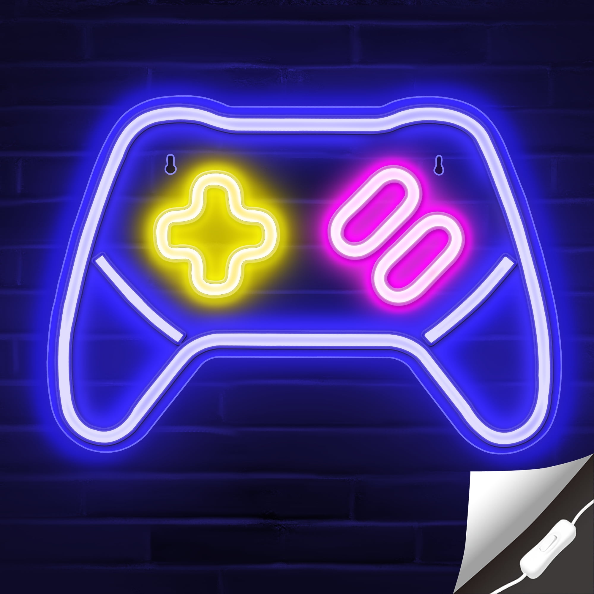 Lumoonosity Game Controller Neon Signs – Gamepad/Game Remote Neon Sign ...