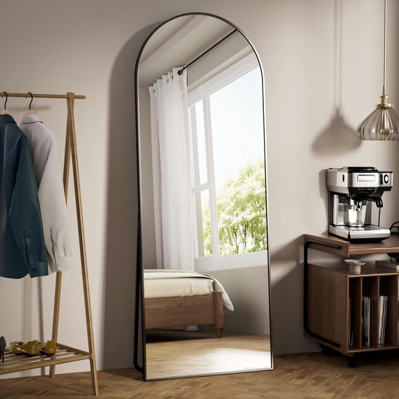 Lumora 24"x65" Arched Full Body Standing Mirror Full Length Floor ...