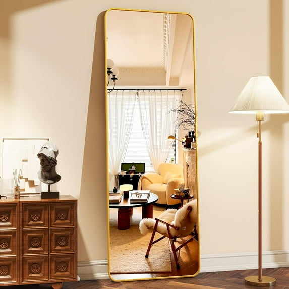 Mirstory 56"x 21.2" Full Length Mirror Standing Full Body Mirror with ...