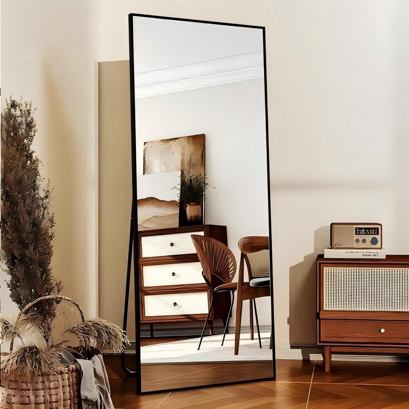 Lumora 64"x21" Full Length Mirror Rectangle Floor Mirror Wall-Mounted ...