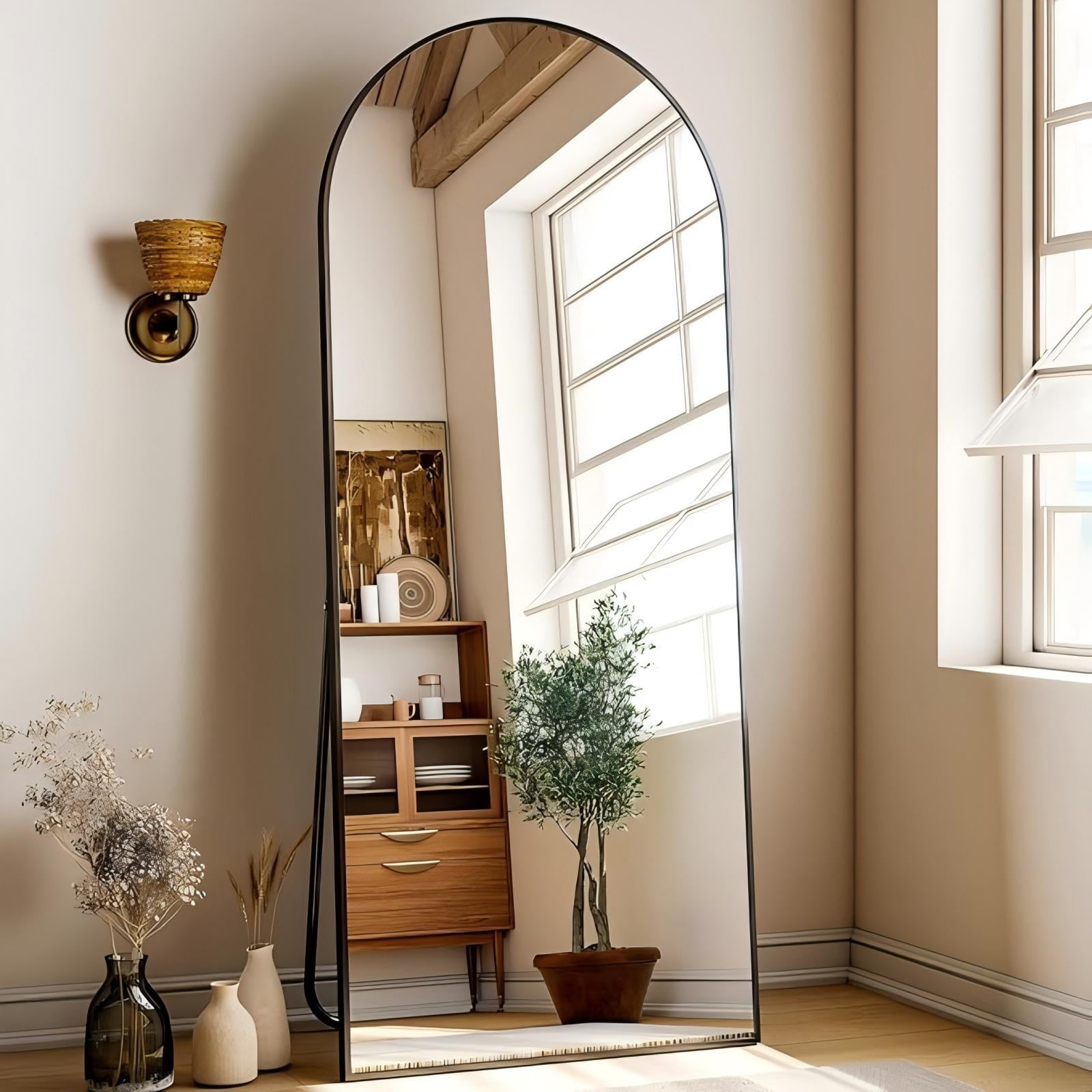 Lumora 65"x 24" Arch Full Body Mirror Full Length Mirror with Stand ...