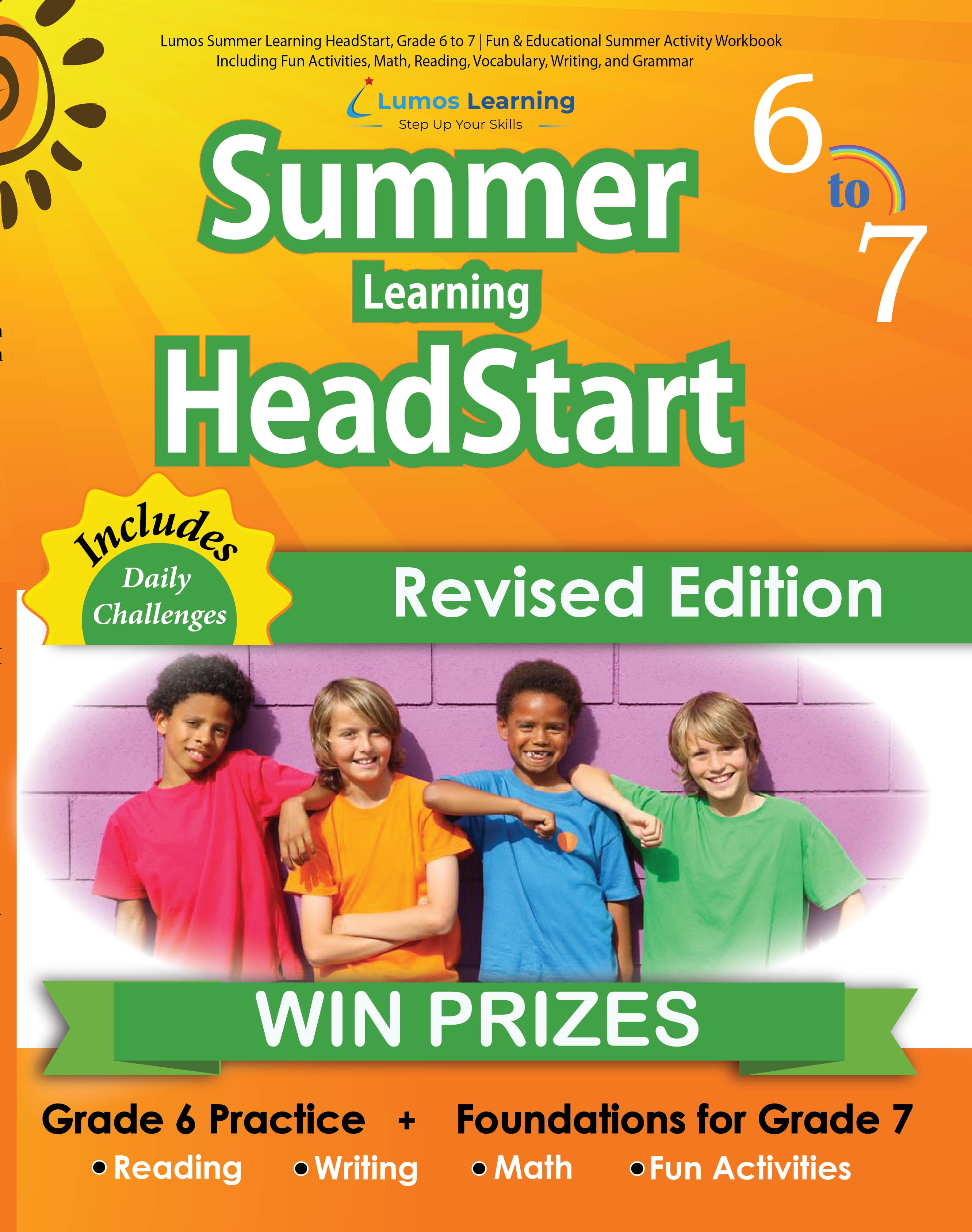 Lumos Workbook: Summer Learning HeadStart, Grade 6-7 | Fun Activities ...
