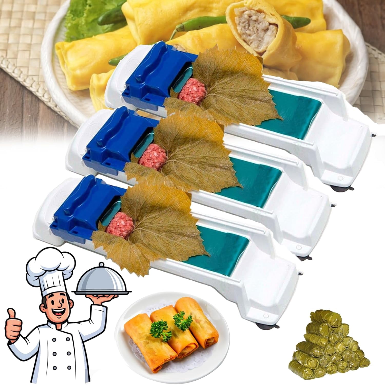 Lumpia Roller Machine, 2026 Upgrade Spring Roll Maker, Multi-functional ...
