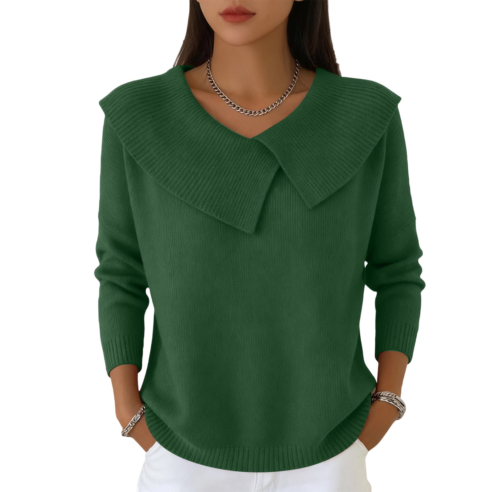 Lumtrix Cozy Sweaters For Women 2026 Knitted Casual Loose Pullover ...