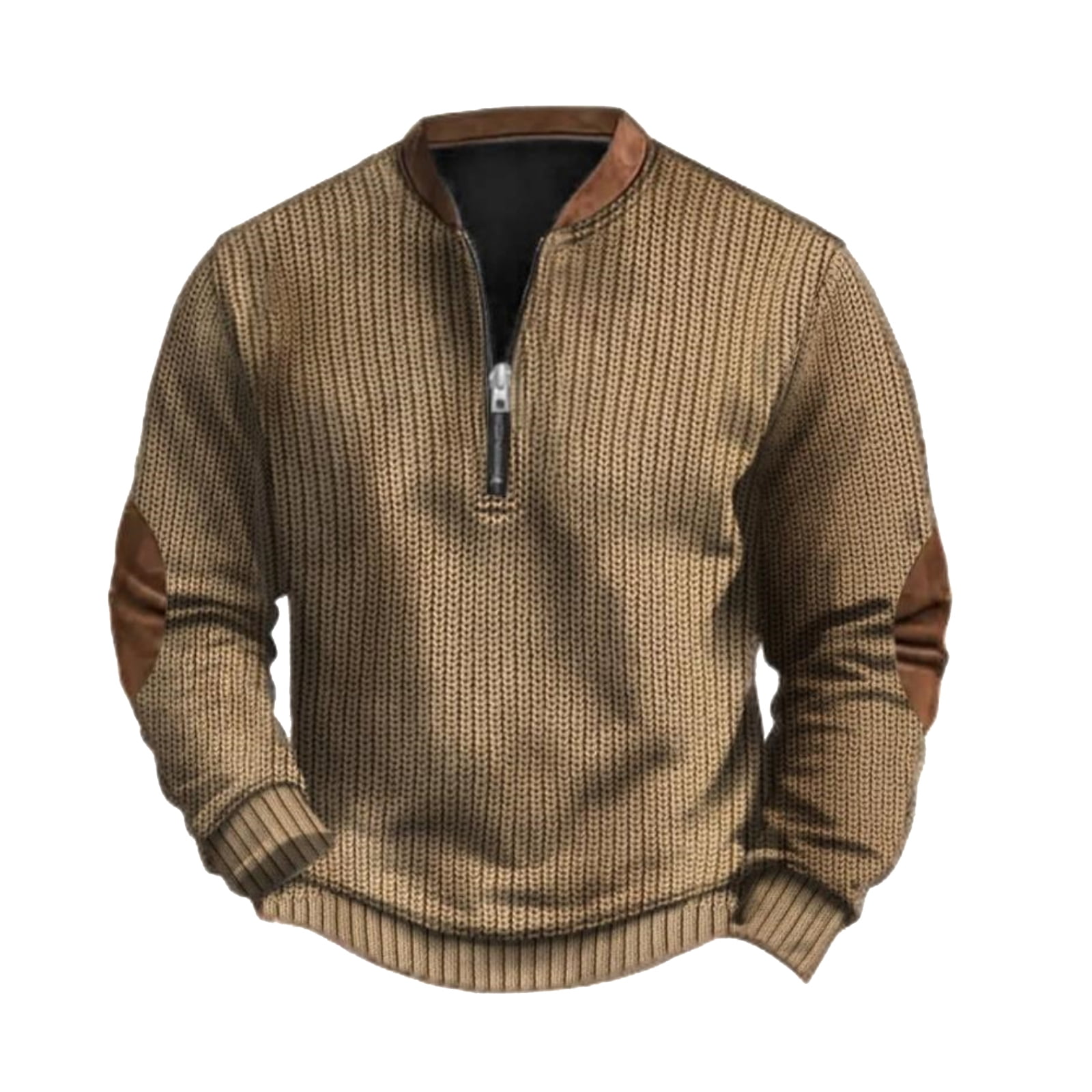 Lumtrix Half Zip Sweatshirt Men No Hood Vintage Floral Print Pullover ...