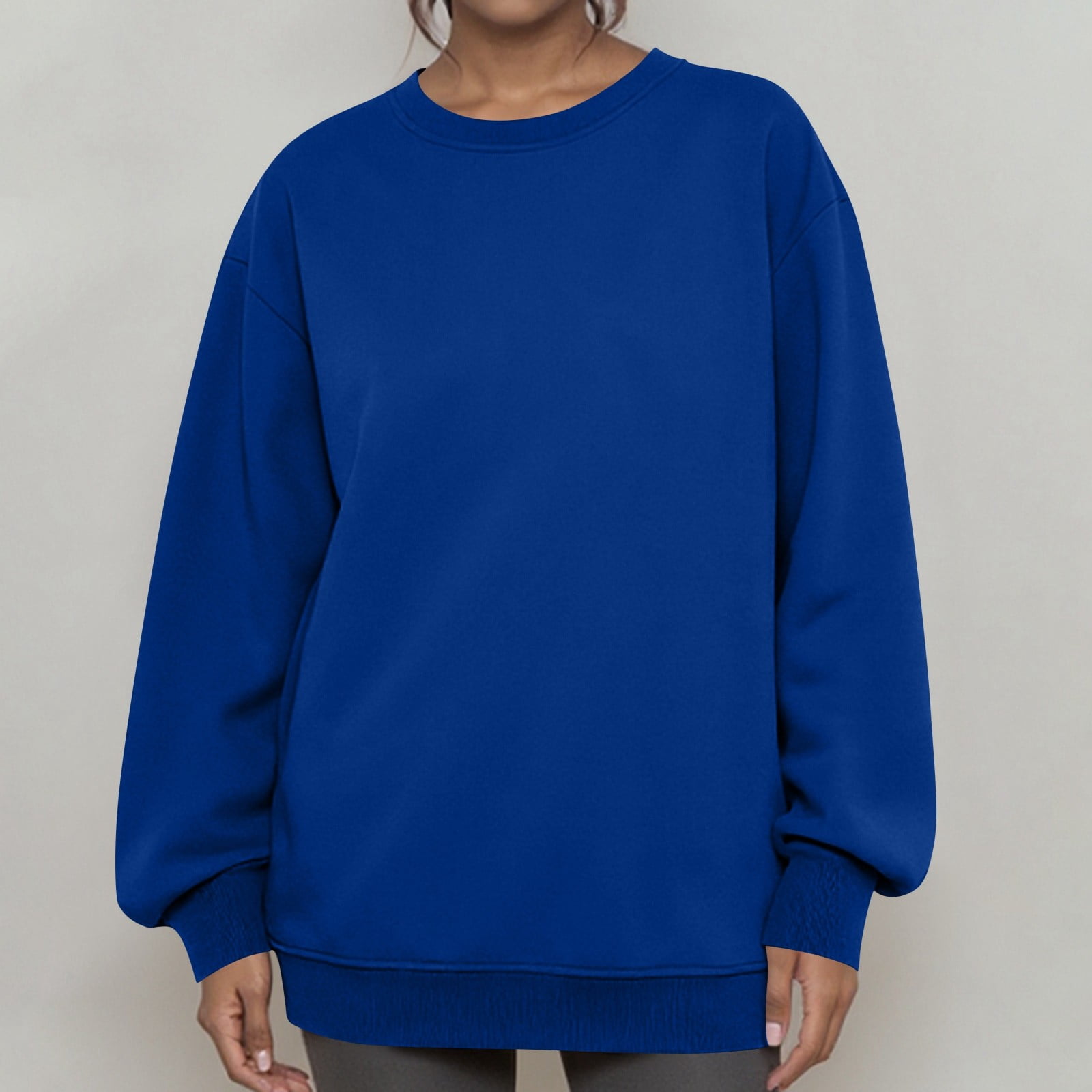 Lumtrix Oversized Sweatshirts Women Long Sleeve Crewneck Sweatshirt ...
