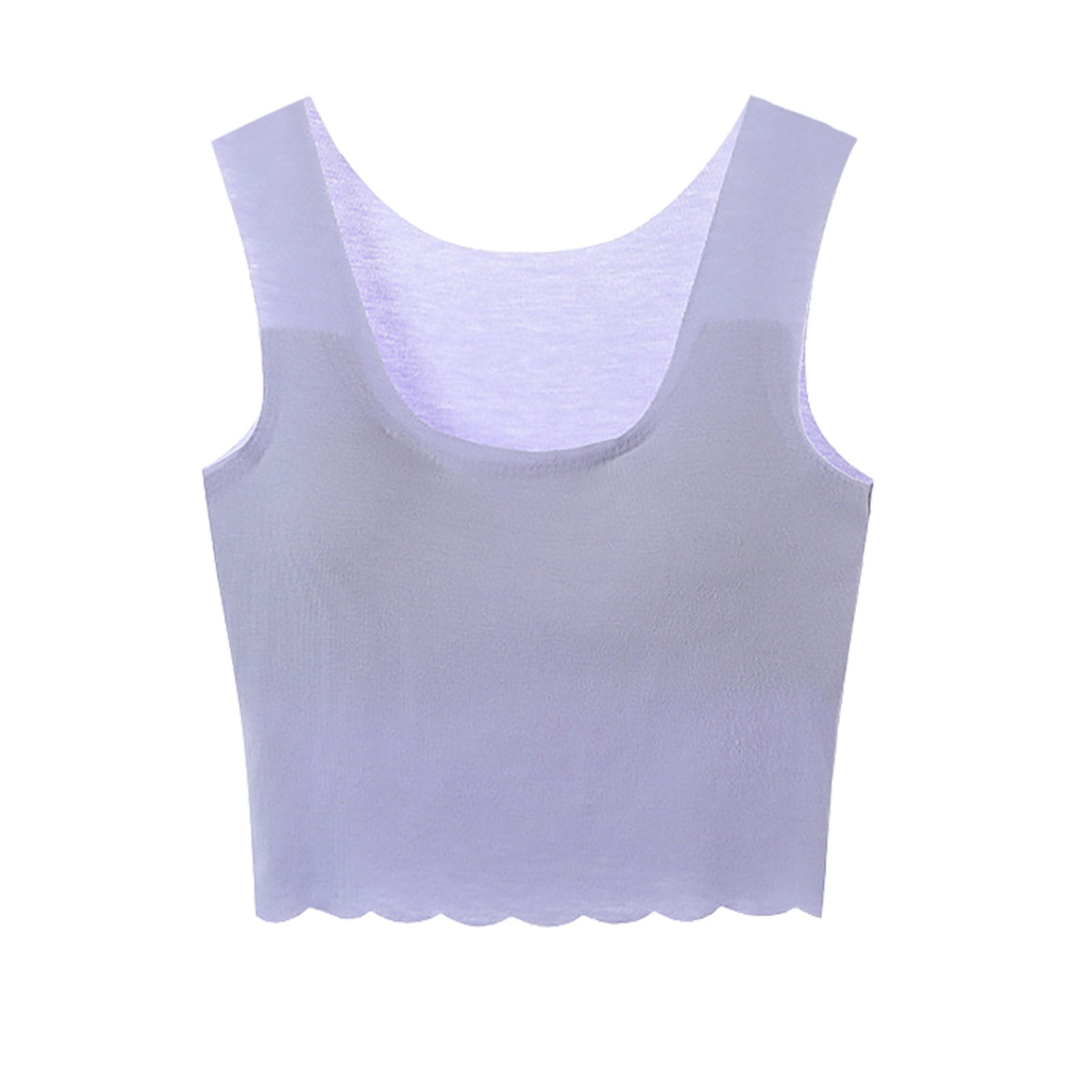 Lumtrix Teen Girl Bras Solid Colour Soft Ice Silk Wireless Bras with ...