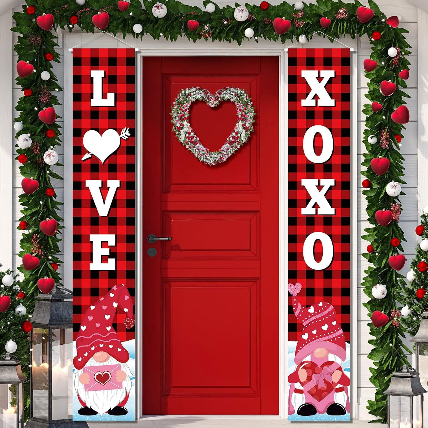 Lumumanber 2 Pieces Valentine''s Day Decorations Door Banners Valentine ...