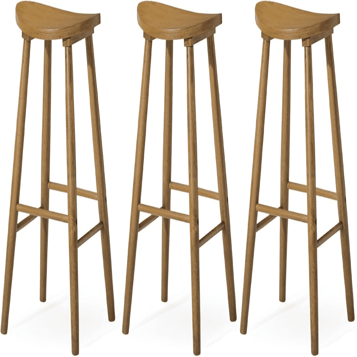 Luna 26 Inch Tall Counter Height Backless Modern Dining Barstool in ...