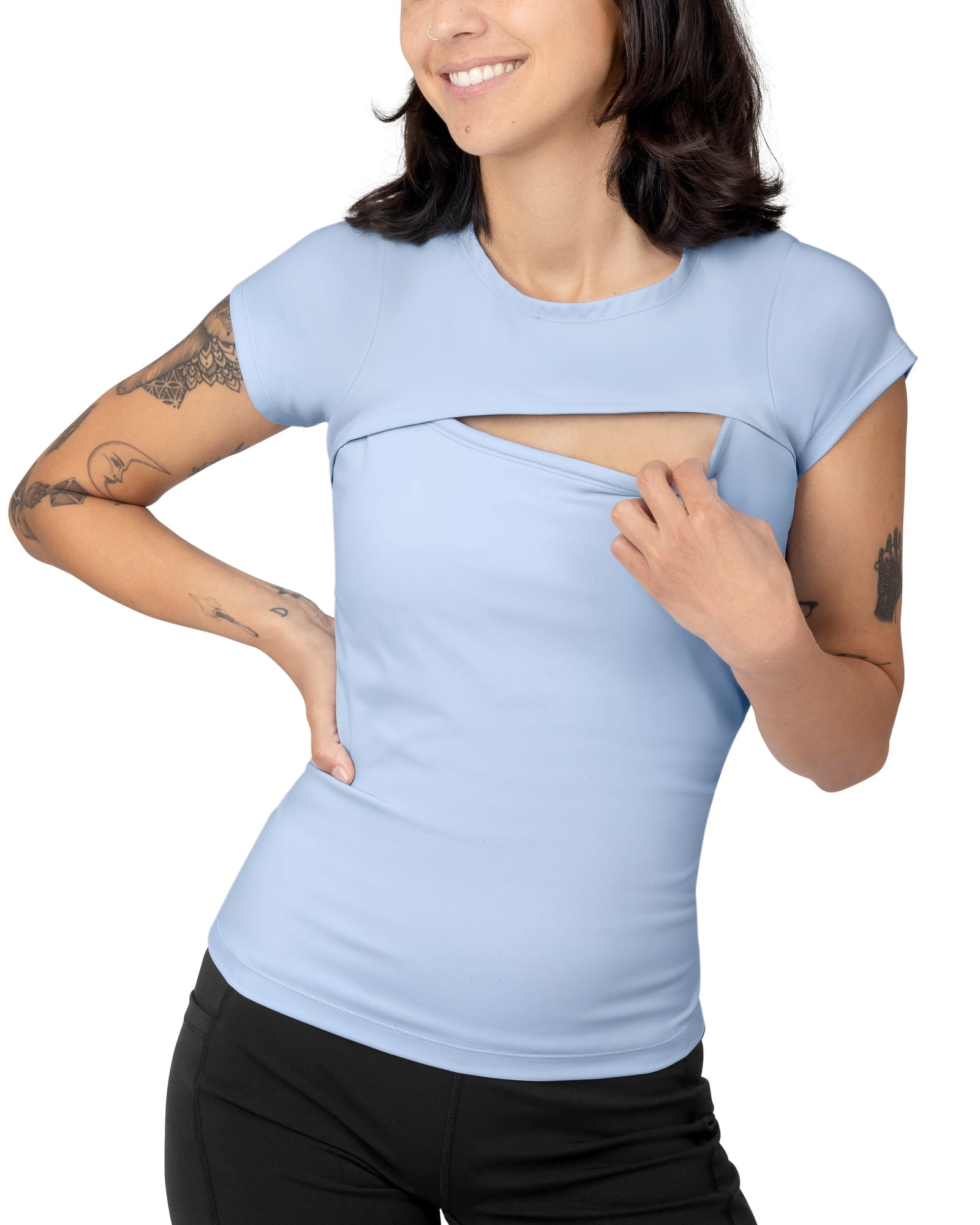Kindred Bravely Luna Active Cut Out Nursing Top | Maternity Top for ...