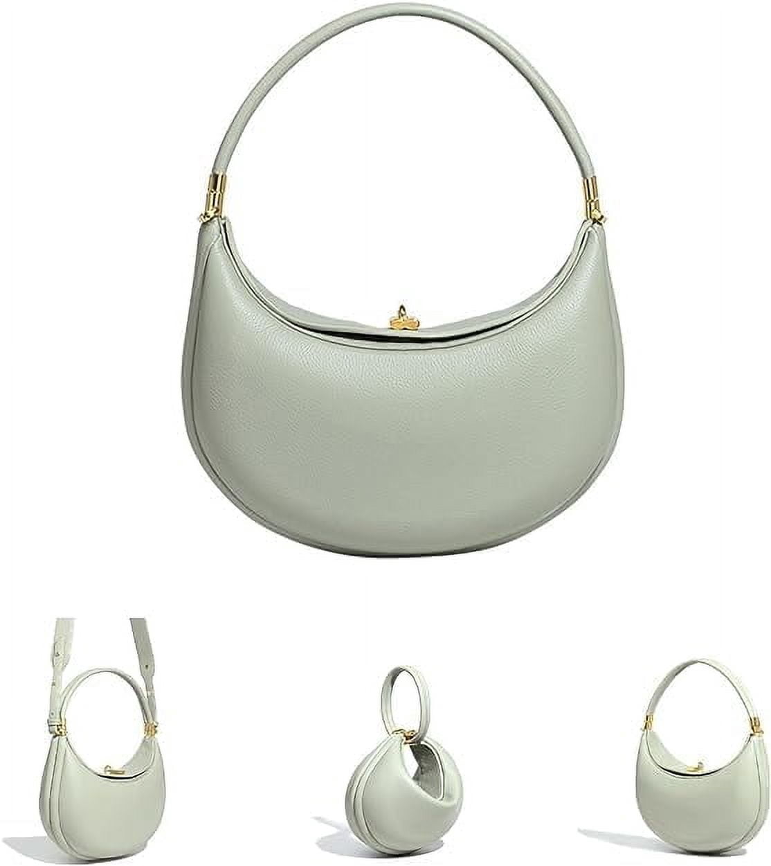 Luna Bag 4 In 1 PU Leather Crescent Bag Small Shoulder Bag for Women ...
