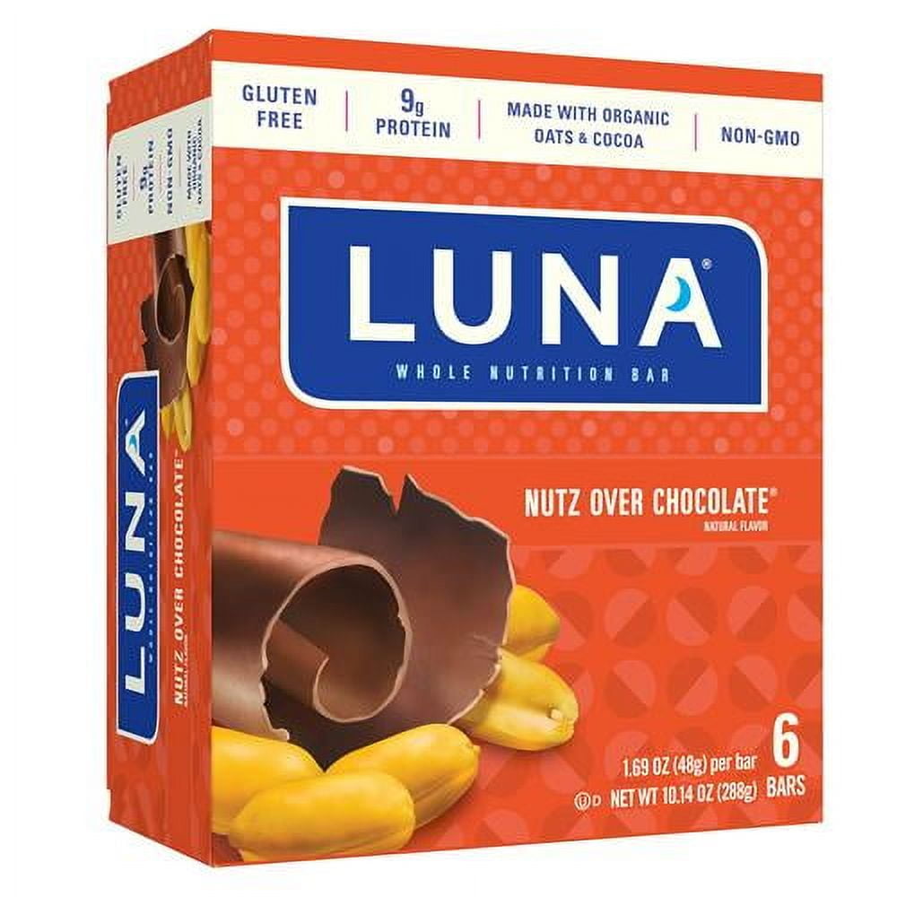 Luna Bar - Gluten Free Snack Bars - Nutz Over Chocolate Flavor - 9G Of ...