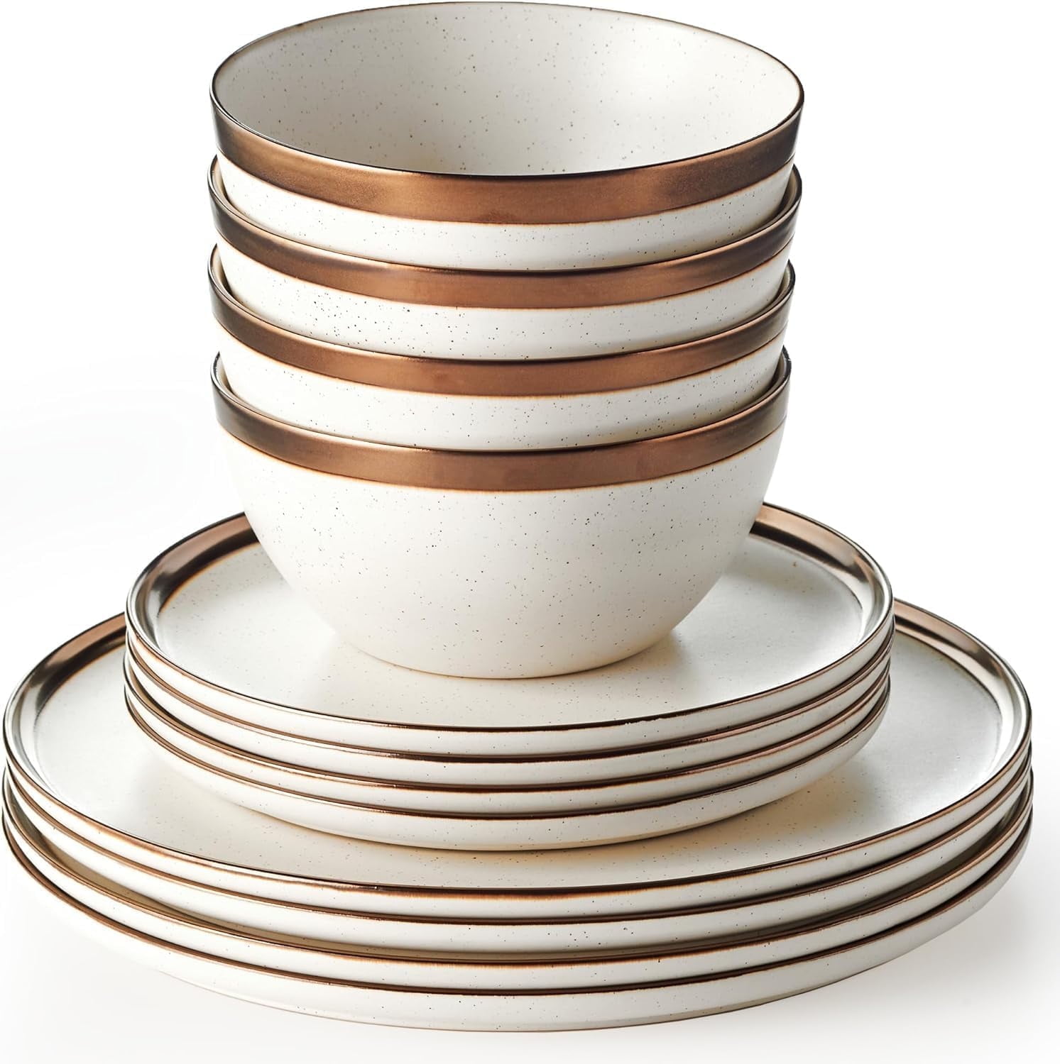 Maison Neuve, Dinnerware Set, Luna Collection, 12-Piece for 4 - Walmart.com