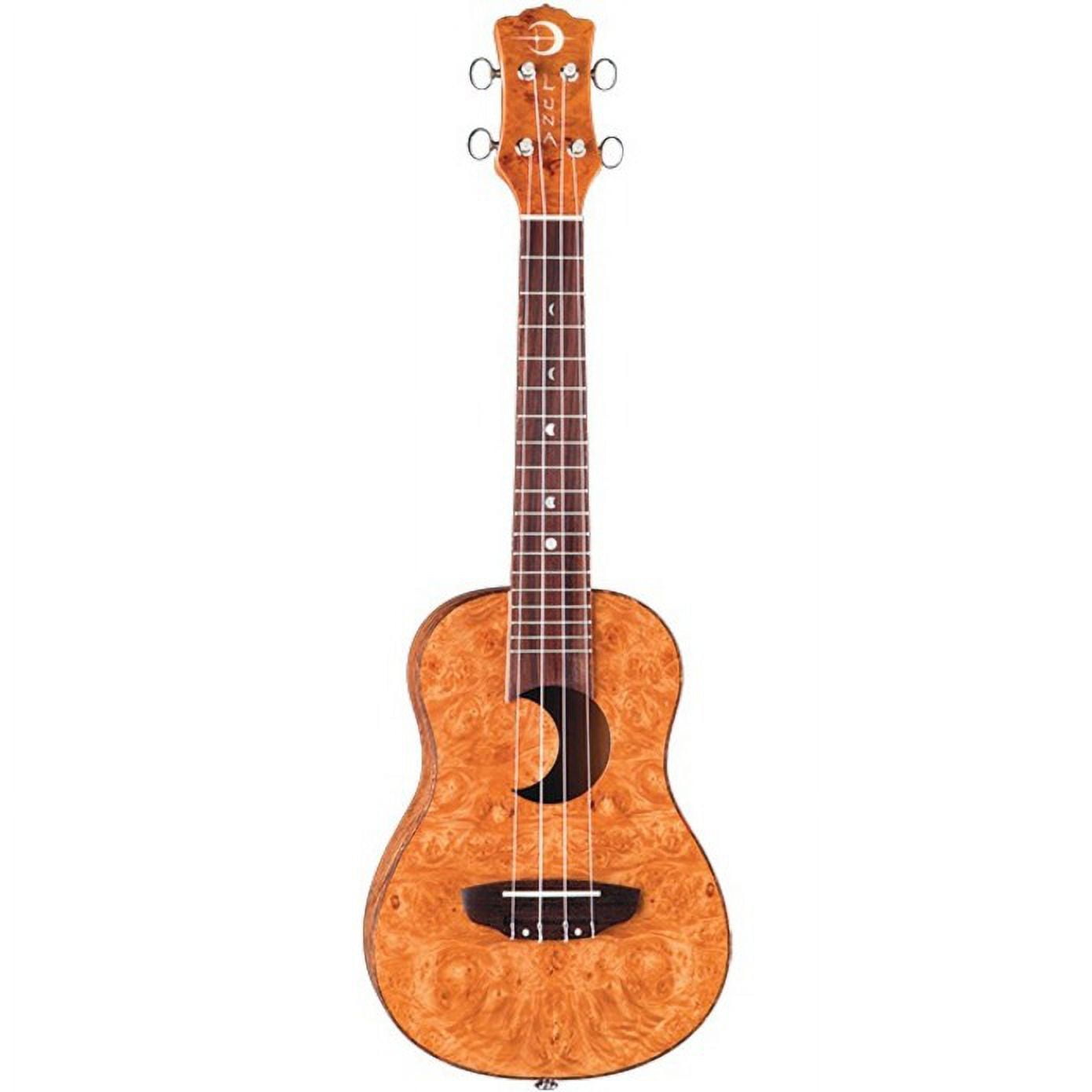 Luna Guitar Maple Burl Concert - Walmart.com