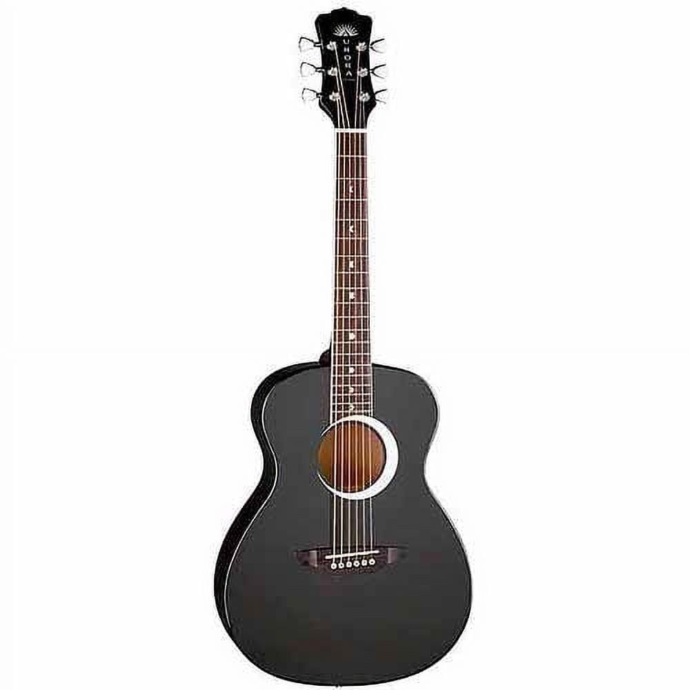 Free Shipping! Luna Aurora Borealis 3/4 Guitar - Black - Walmart.com - Walmart.com