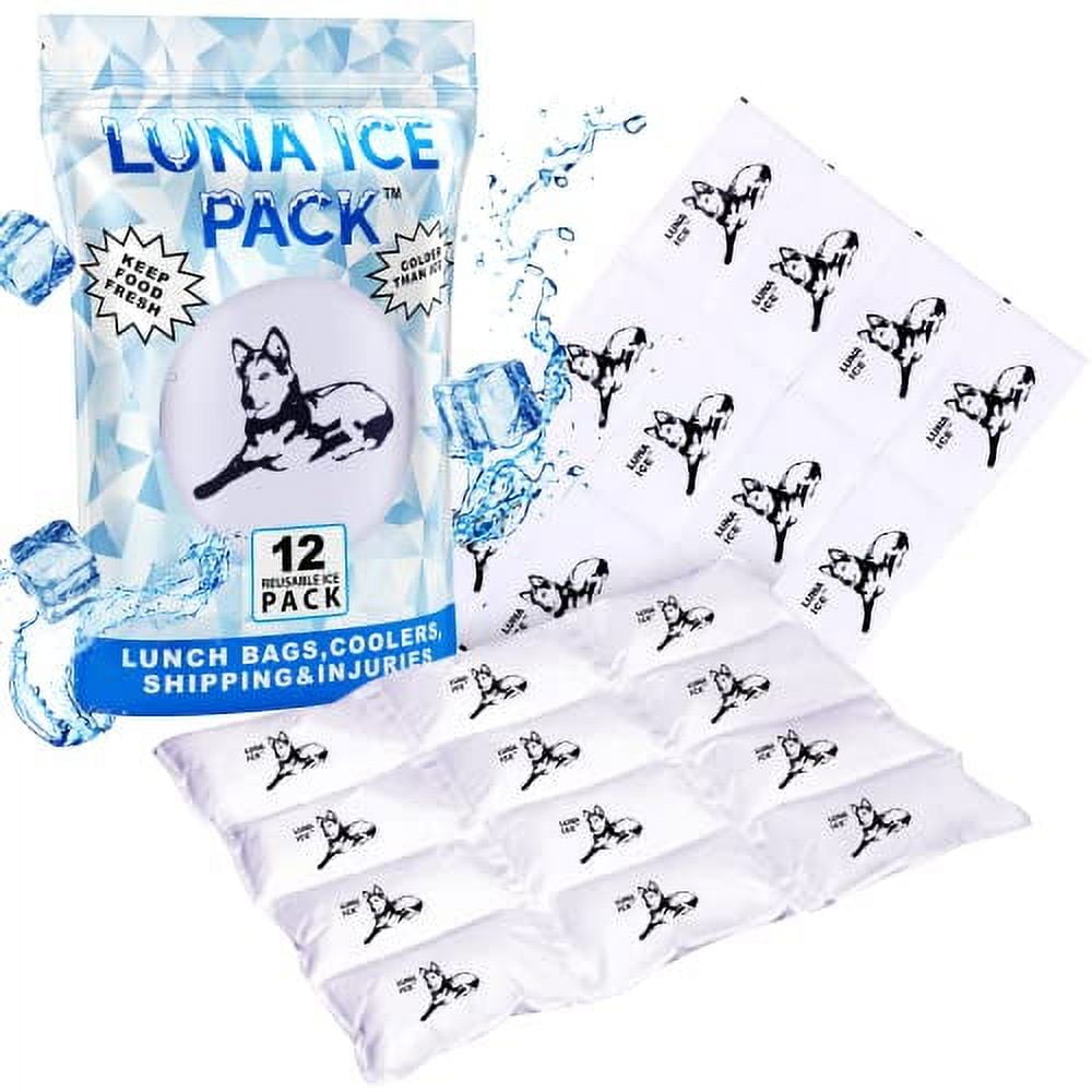 Luna Ice Gel Packs - Reusable & Long-Lasting Freezer Packs for Shipping ...