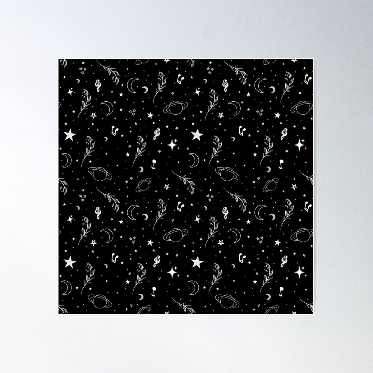 Luna Lullaby Poster Wall Art, Modern Wall Decor For Living Room Bedroom ...