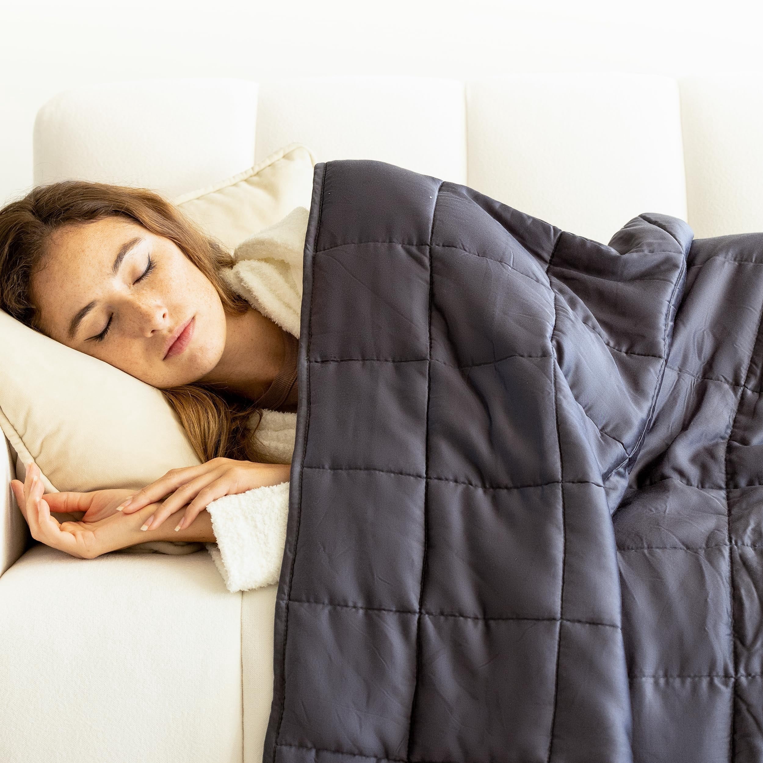 Luna Luxe Cotton Weighted Blankets for Adults - Oeko-Tex Cotton ...