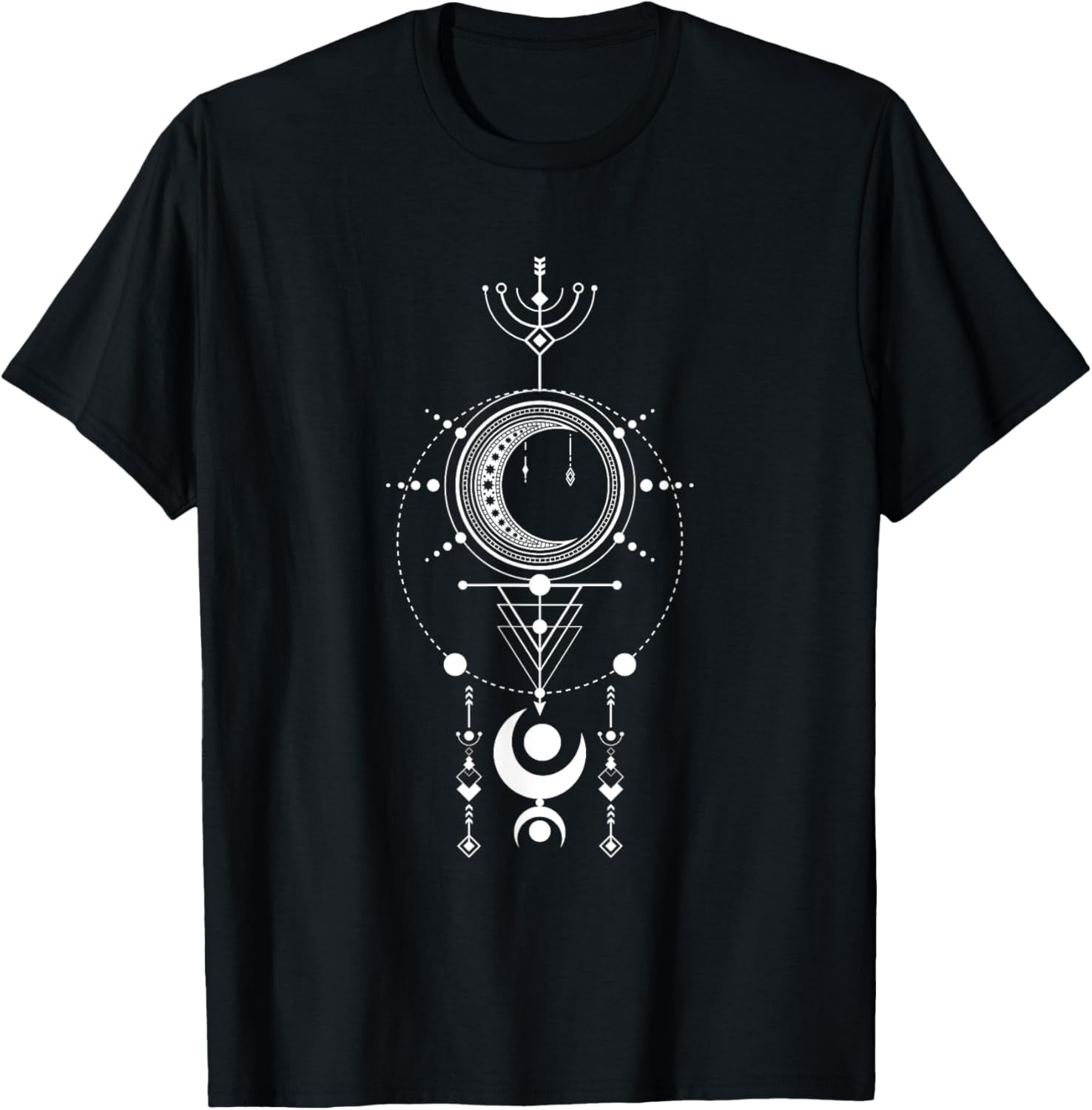 Luna Mona Lunar Solar System - Supermoon Tribal Moon T-Shirt - Walmart.com