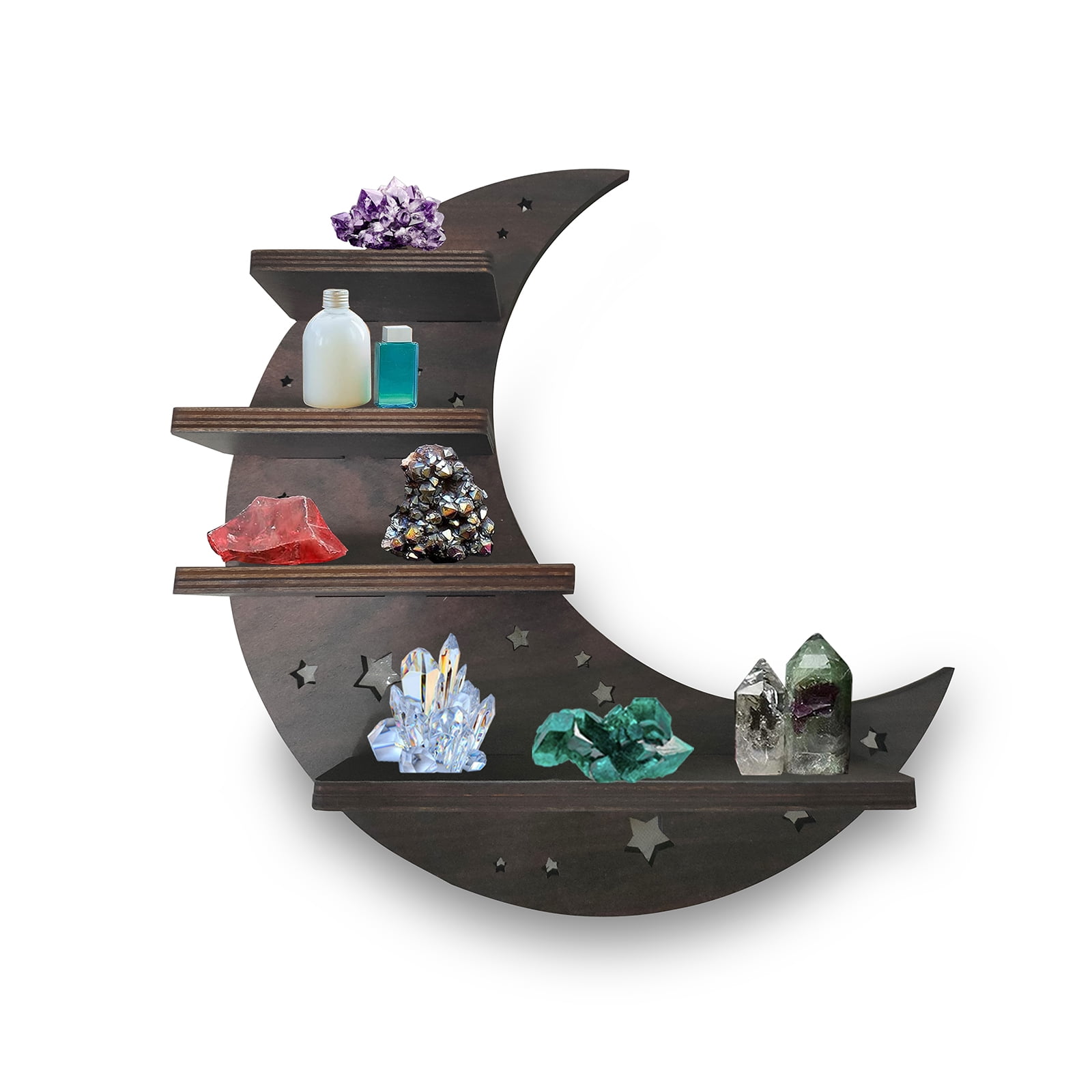 Jamo Homzi Luna Moth Crystal Shelf, Boho Butterfly Hanging Shelves with ...