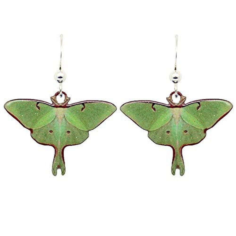 Luna Moth Earrings by d'ears Non-Tarnish Sterling Silver French Hook ...