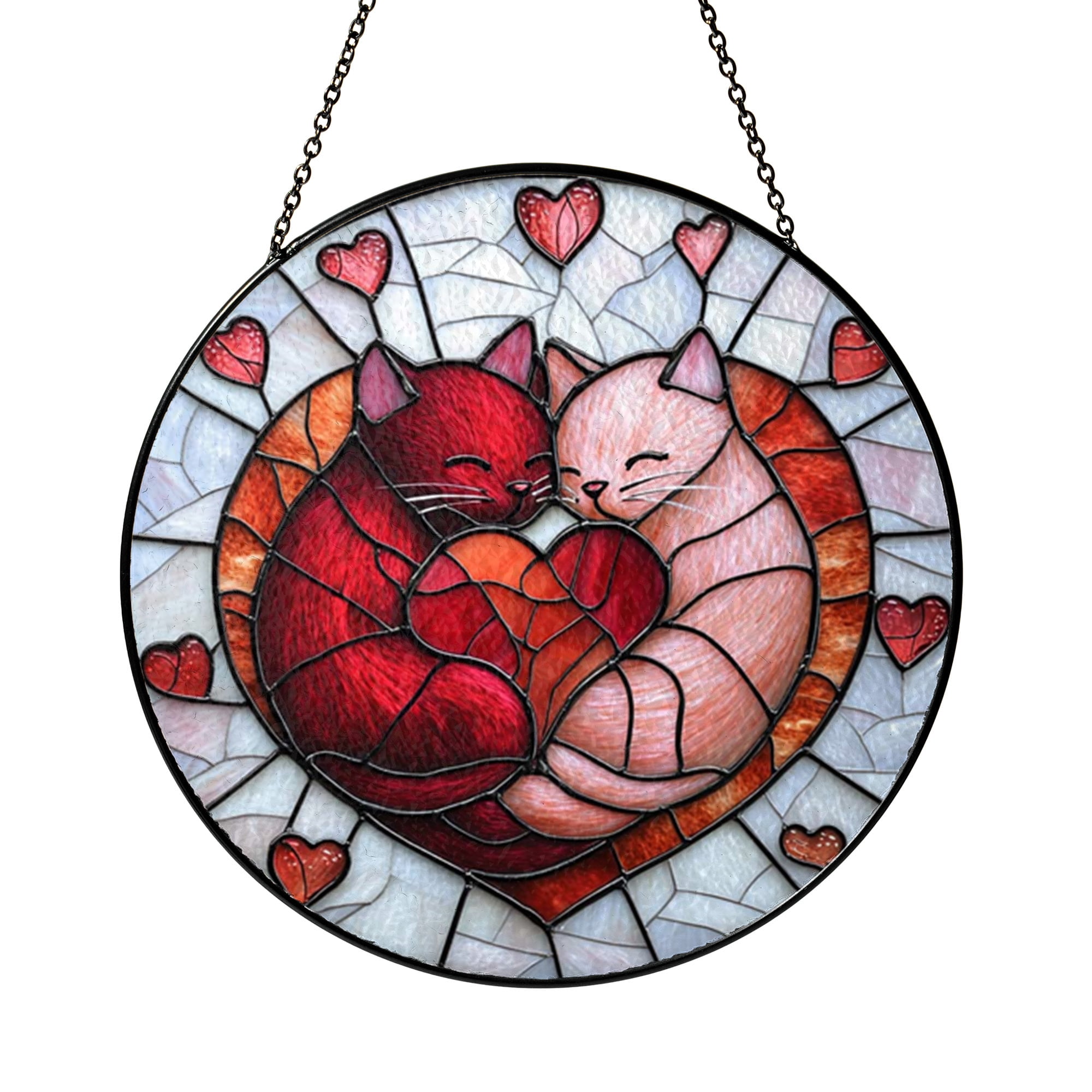 Luna Moth Floral Stained Glass Style Suncatcher, Decorative Window ...