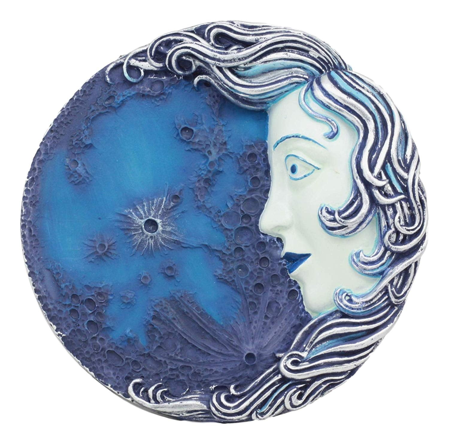 Luna Selene Moon Goddess Decor Wall Plaque 5.25" Diameter Wiccan Wicca ...