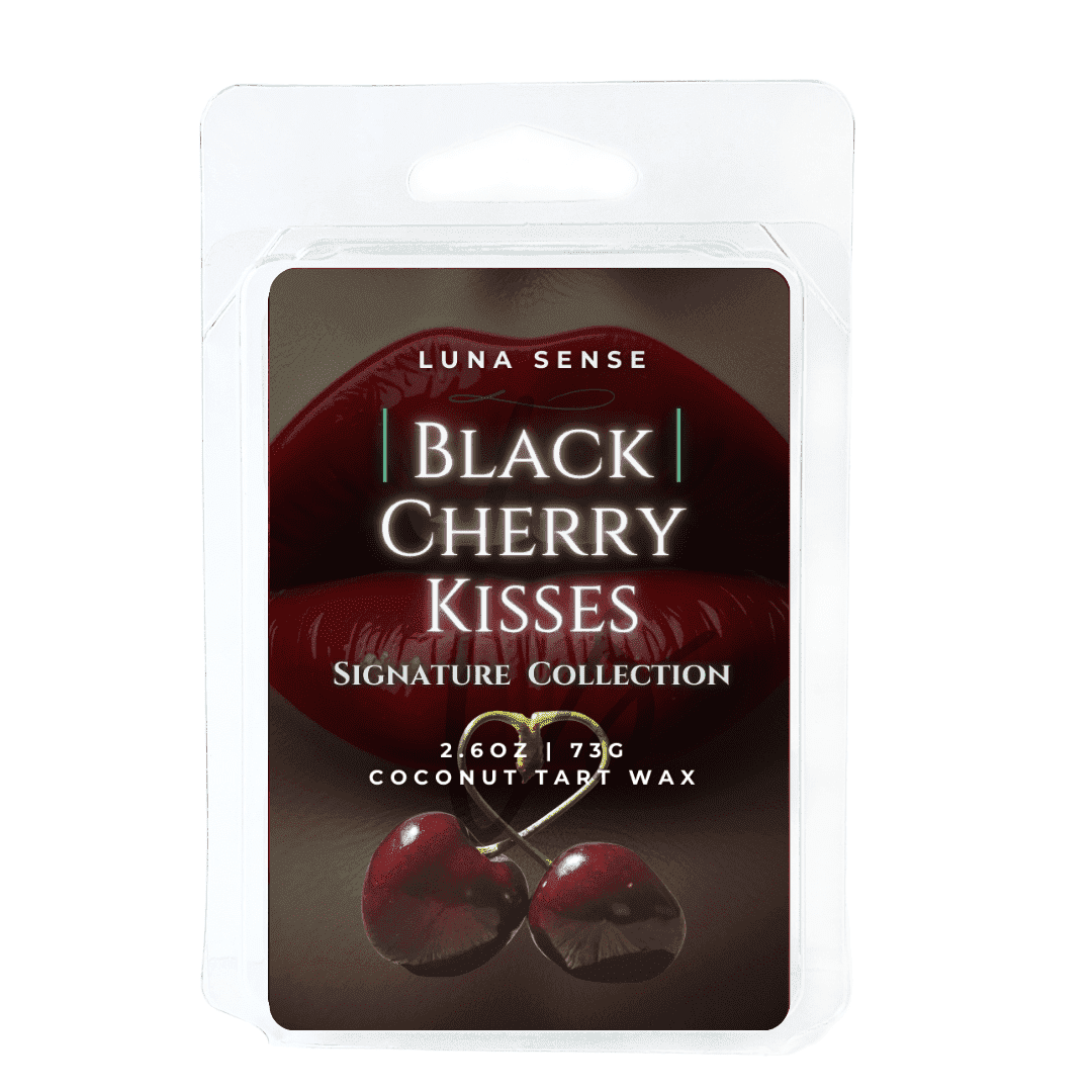 Luna Sense Black Cherry Kisses Wax Melts, Sweet Musk Scent, 6 Count ...