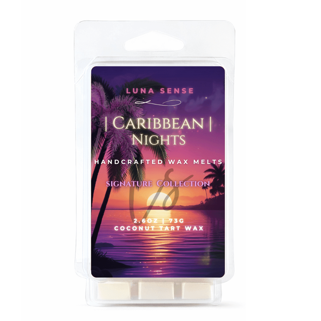 Luna Sense Caribbean Nights Wax Melts, Exotic Powdery Musk, 2.6oz ...