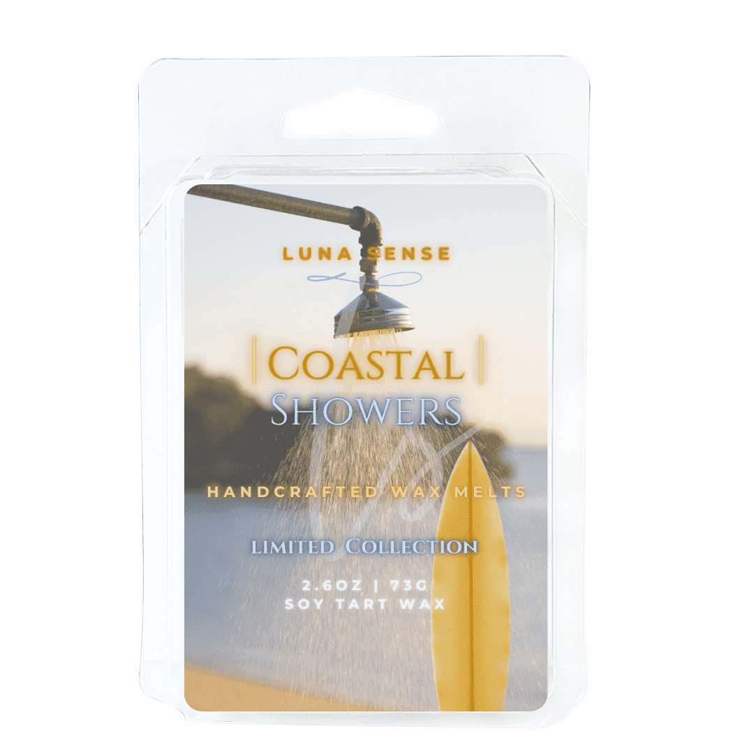 Luna Sense Coastal Showers Wax Melts, Refreshing Clean Scent, 6 Count ...