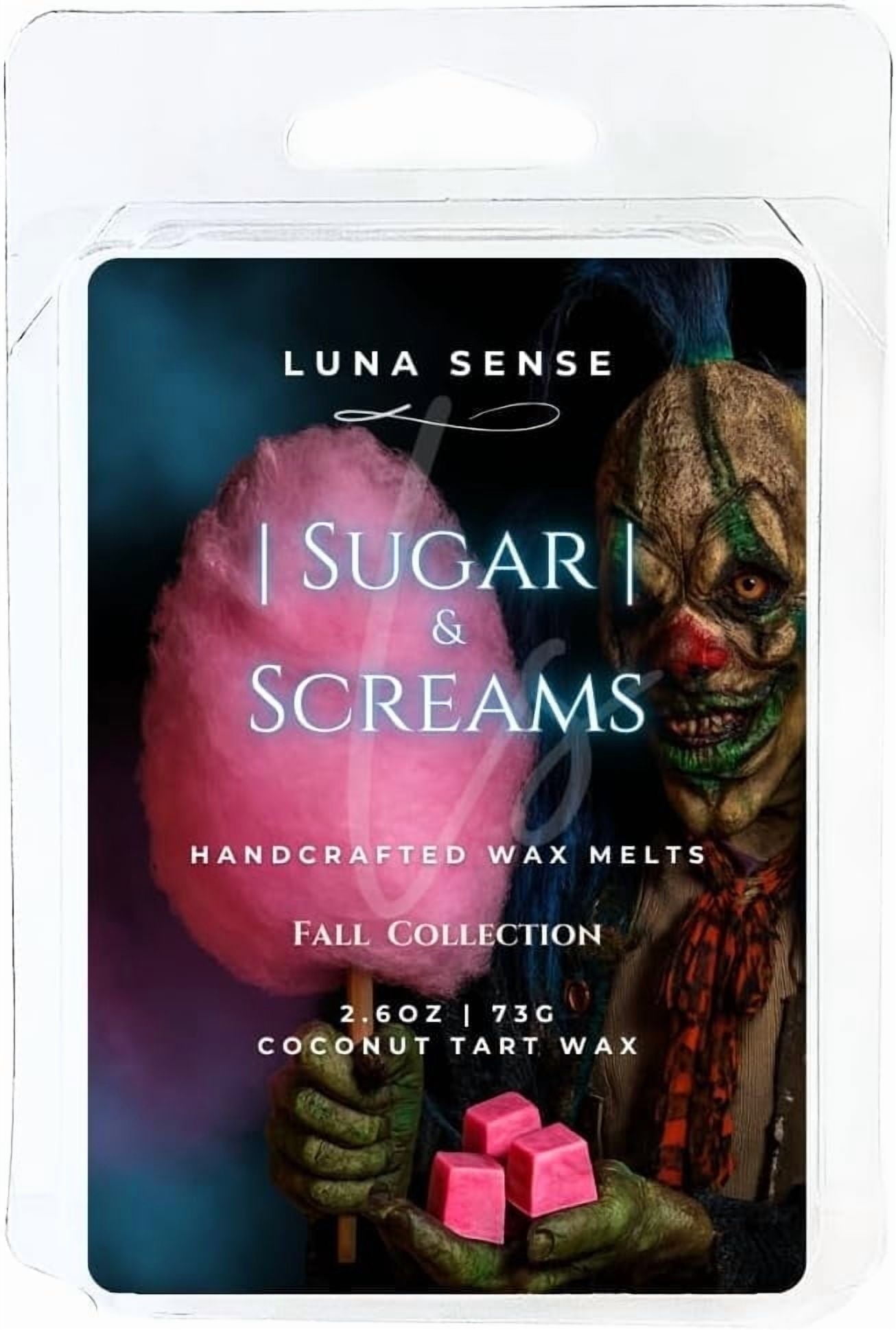 Luna Sense Halloween Sugar and Screams Wax Melts, Cotton Candy, 2.6oz ...