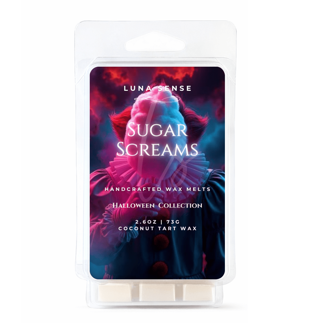 Luna Sense Halloween Sugar and Screams Wax Melts, Cotton Candy, 2.6oz ...
