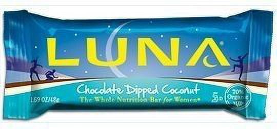Luna, Whole Nutrition Bar For Women, Chocolate Dipped Coconut (Pack of ...