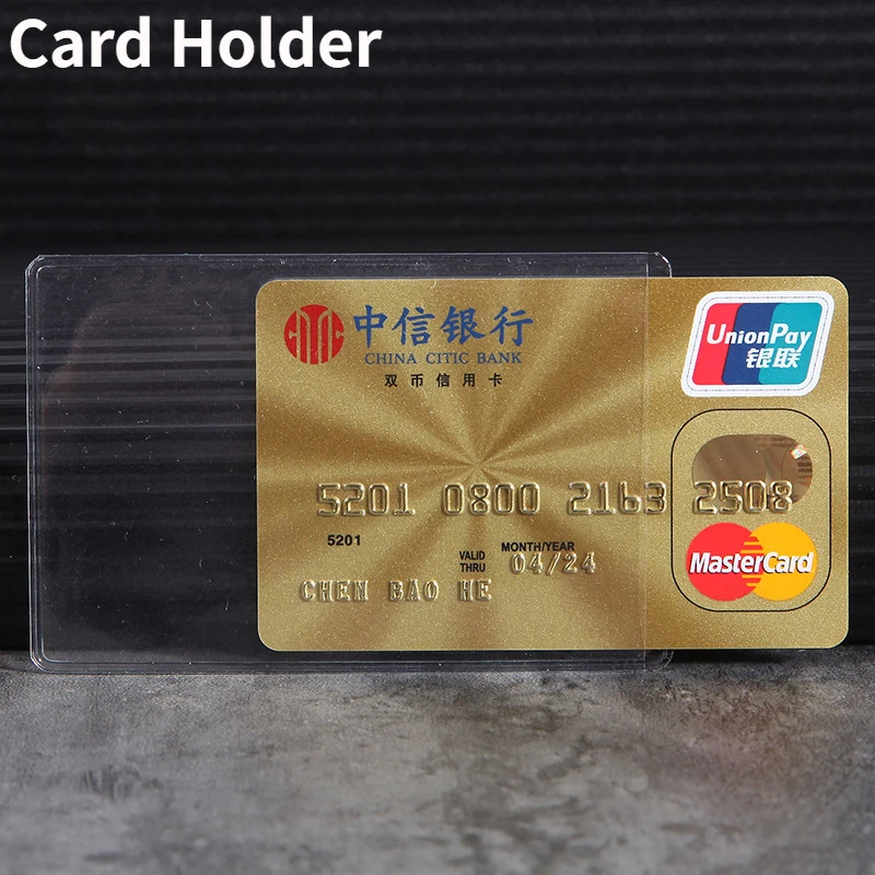 LunaGlo Automatic Flip Card Side Push Men's Card Holder Sleeve Large ...