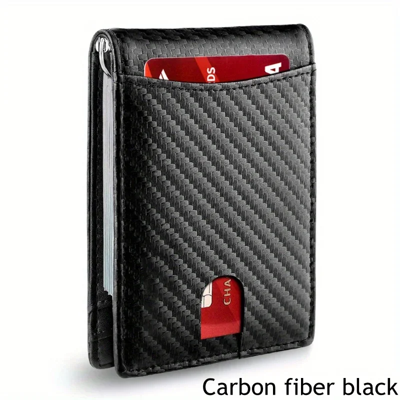 LunaGlo Synthetic Leather Slim Smart Wallet for Men Credit Card Holder ...