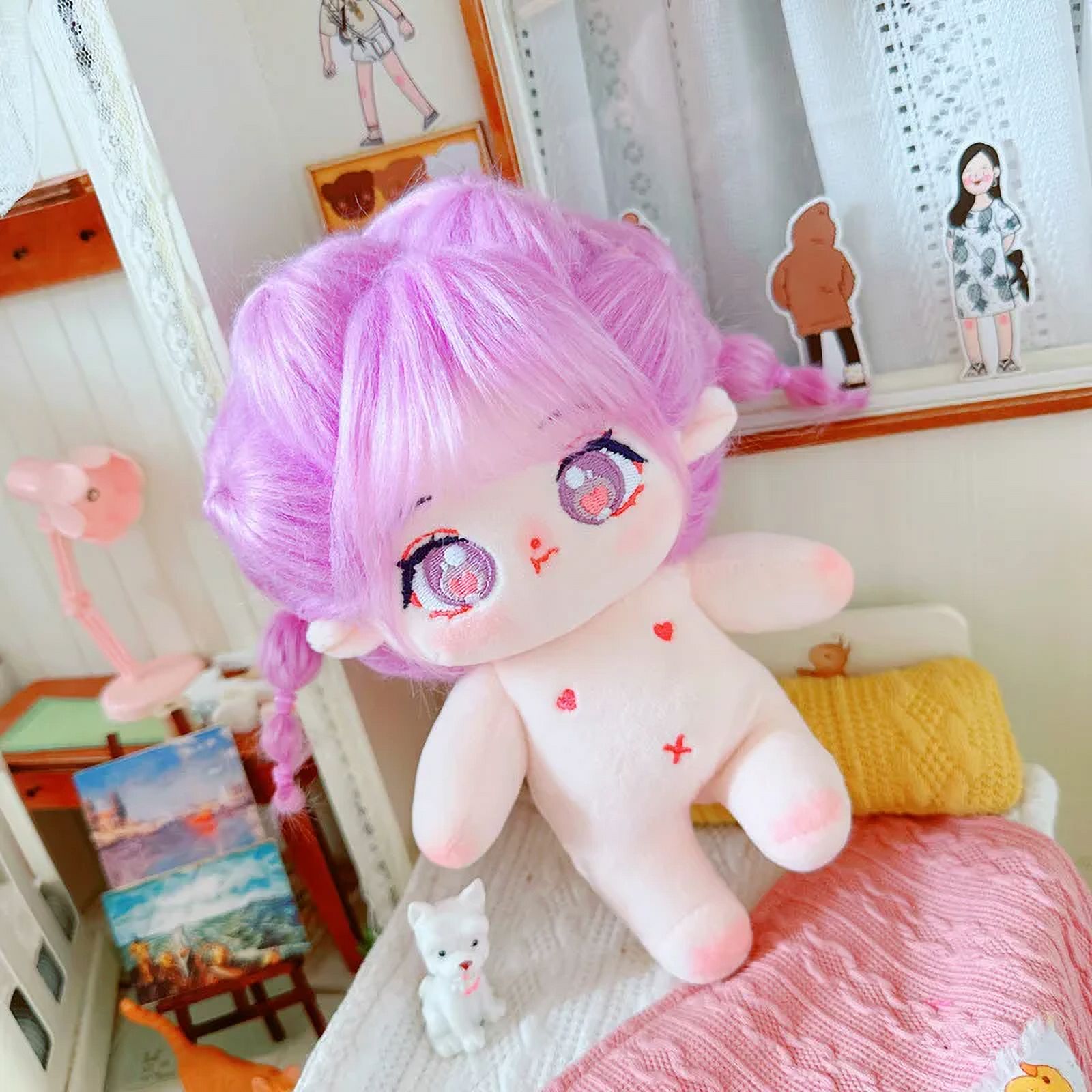 LunaVista 7.8inch IDol Doll Plush Cotton Star Dolls Kawaii Stuffed Baby ...
