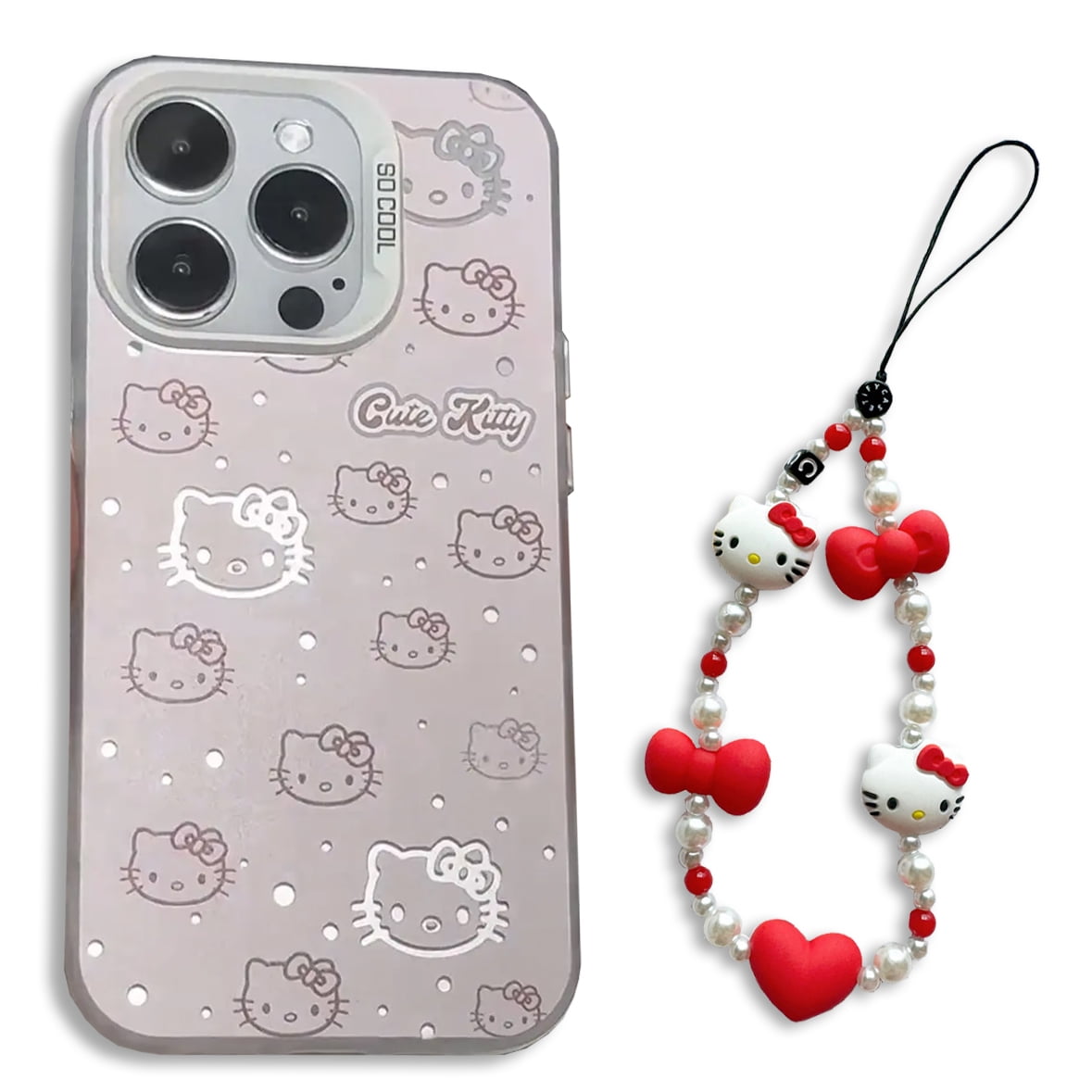 LunaVista Japanese Korean Ins Style HelloKitty KT Cat Phone Case For iphone 16 15 14 13 PRO MAX ...