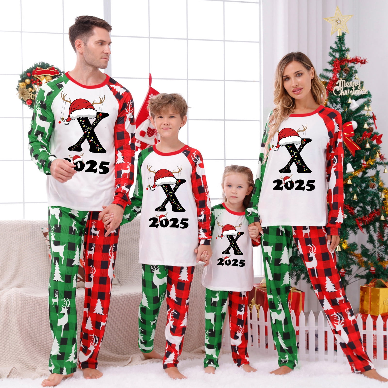 Lunajam Matching Christmas Pajamas for Family, stay warm in Christmas ...